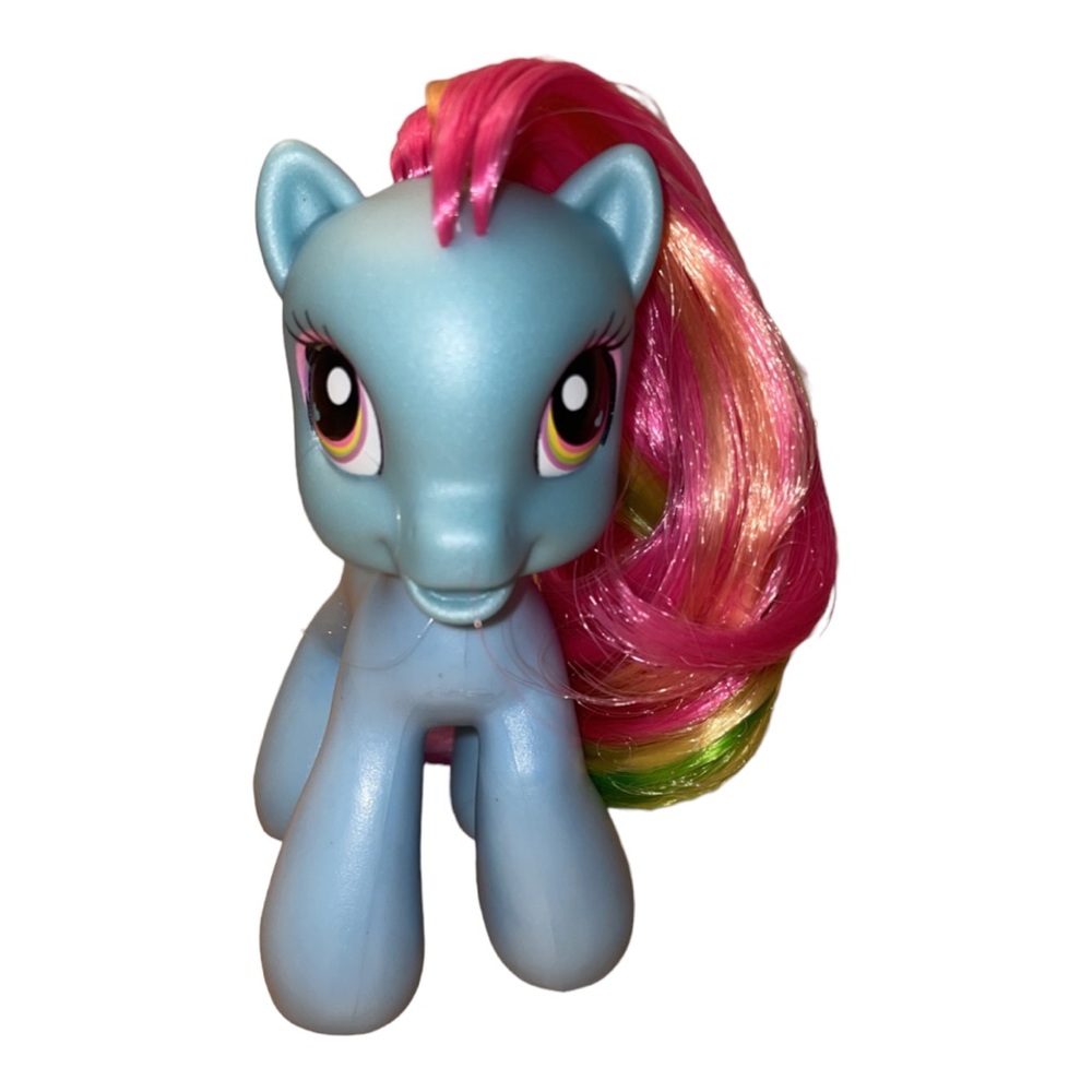 2008 My Little Pony Rainbow Dash Blue With Rainbow He… - Gem